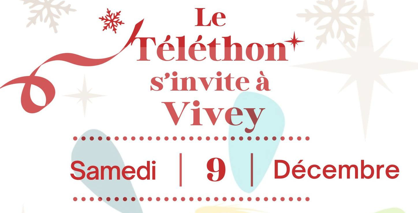 Téléthon à Vivey - 9 décembre 2023 - Mairie de Vivey